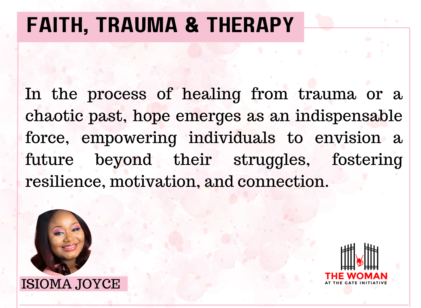 𝐓𝐡𝐞 𝐄𝐬𝐬𝐞𝐧𝐭𝐢𝐚𝐥 𝐑𝐨𝐥𝐞 𝐨𝐟 𝐇𝐨𝐩𝐞 𝐢𝐧 𝐇𝐞𝐚𝐥𝐢𝐧𝐠 𝐟𝐫𝐨𝐦 𝐓𝐫𝐚𝐮𝐦𝐚 𝐚𝐧𝐝 𝐚 𝐂𝐡𝐚𝐨𝐭𝐢𝐜 𝐏𝐚𝐬𝐭 ...